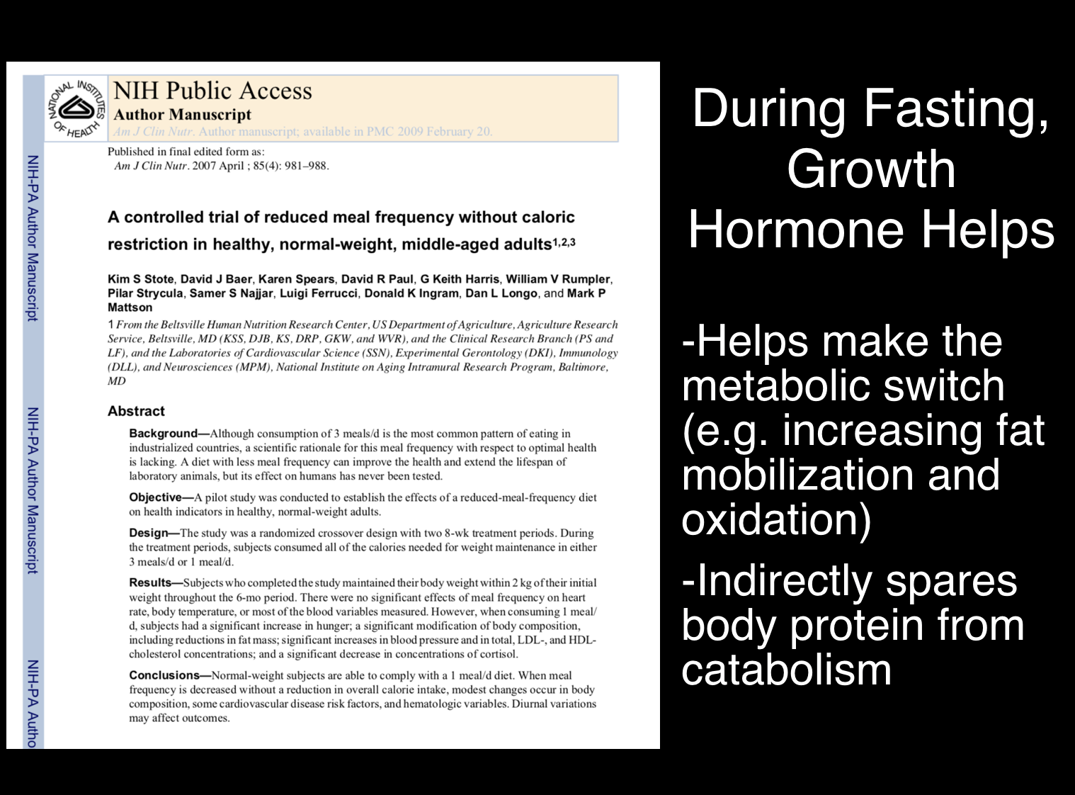Fasting, Human Growth Hormone and Your Thyroid