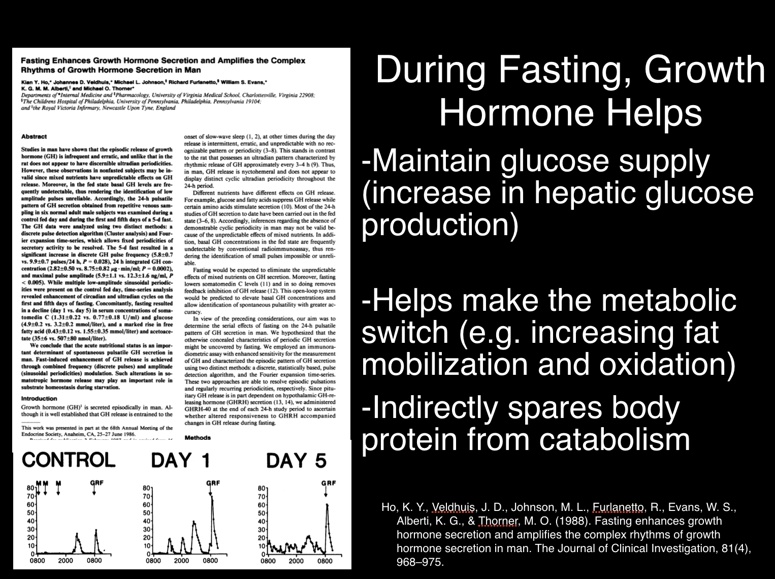 Fasting, Human Growth Hormone and Your Thyroid